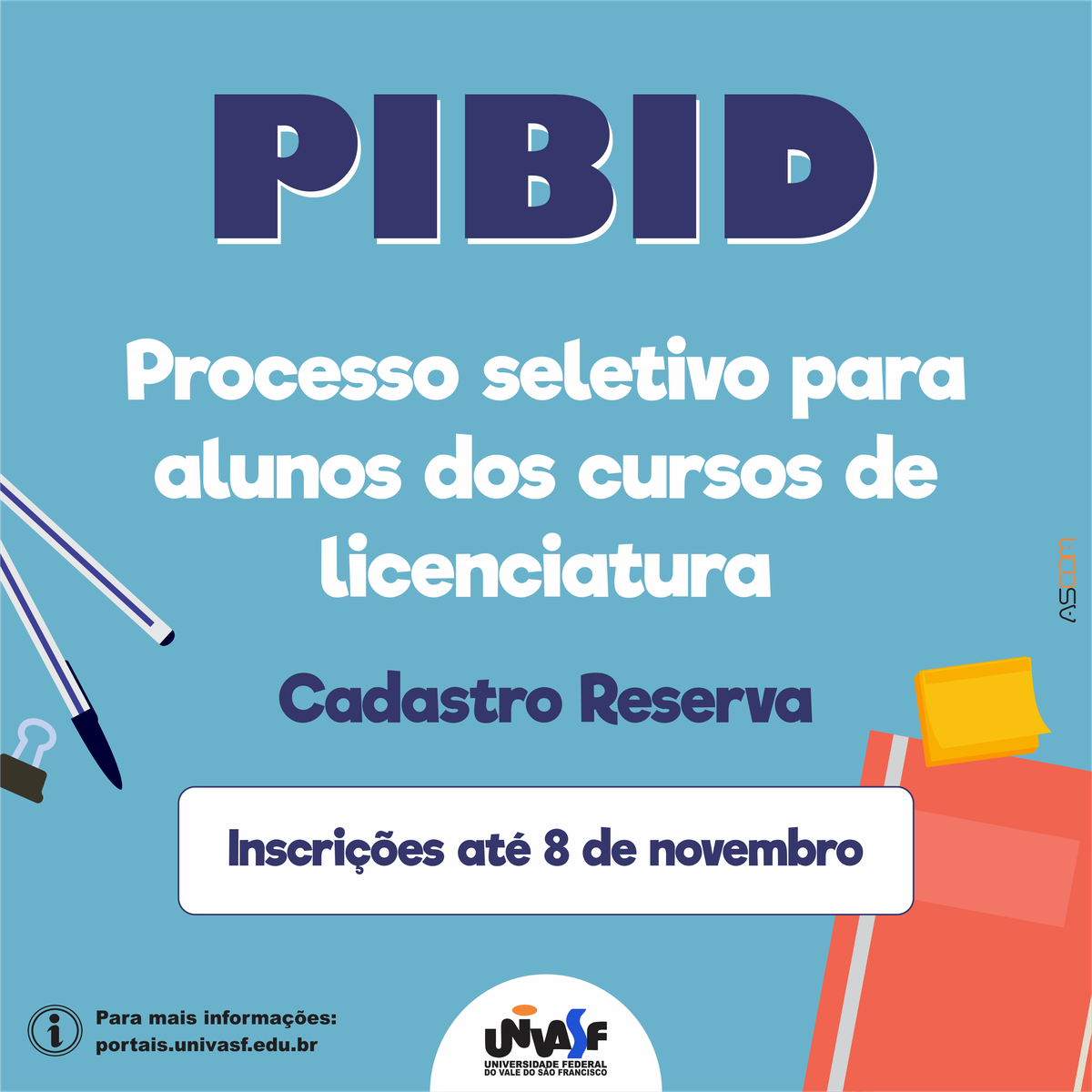 PIBID.png — UNIVASF Universidade Federal do Vale do São Francisco